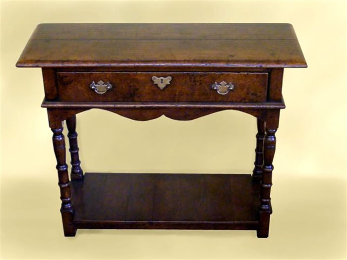 Antique Reproduction Side Table with Pot Board